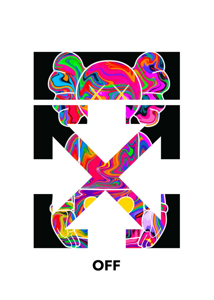 'kaws off' Poster, picture, metal print, paint by Boon Edgar | Displate