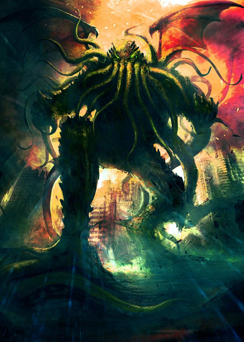 'Cthulhu' Poster, picture, metal print, paint by Kireizukin Seikatu ...