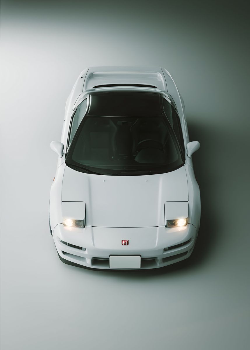 'CLASSIC WHITE NSX NA1' Poster, picture, metal print, paint by Nex ...