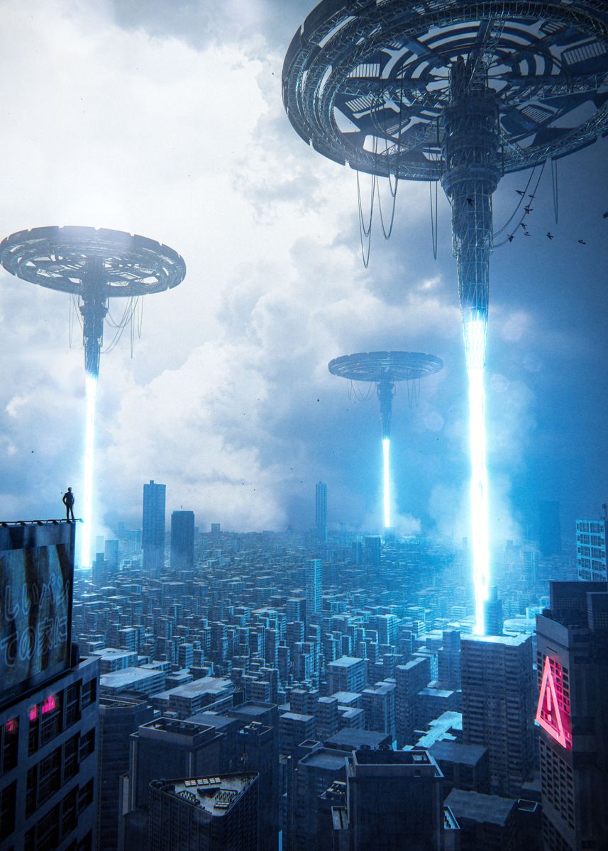 'Alien Harvesting' Poster, picture, metal print, paint by Azadream ...