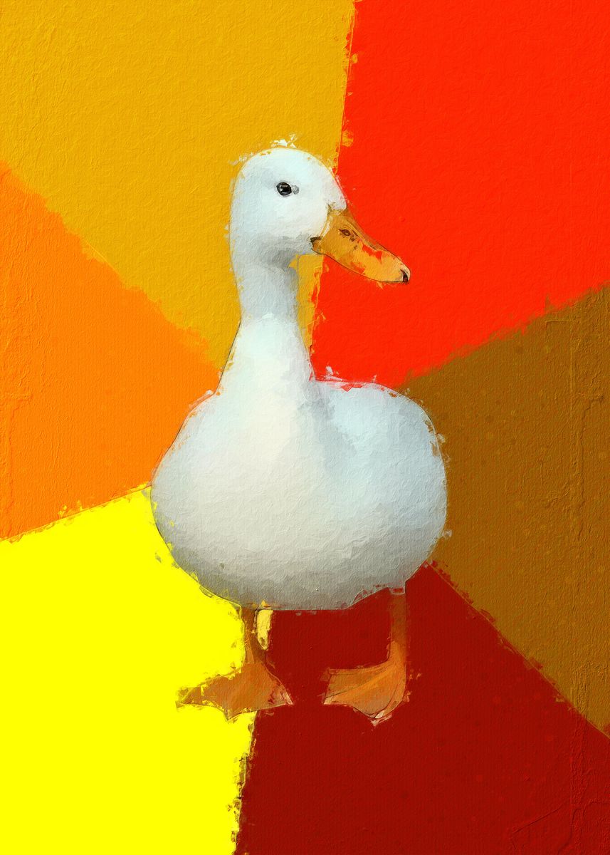 'Tech Impaired Duck Meme' Poster, picture, metal print, paint by Meme ...