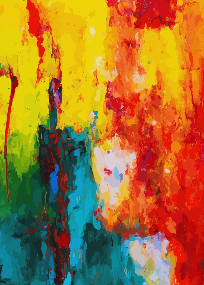 'Abstract Painting' Poster, picture, metal print, paint by Long Shot ...