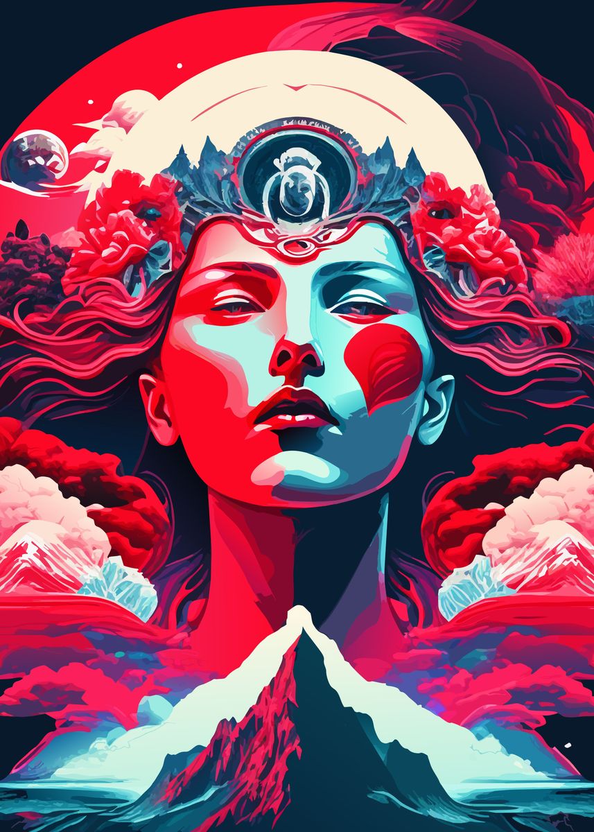 'Spiritual Women' Poster, picture, metal print, paint by crbn design ...