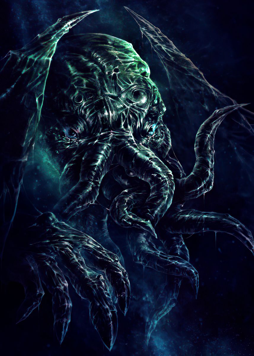 'Cthulhu' Poster, picture, metal print, paint by allessa fabrizio ...