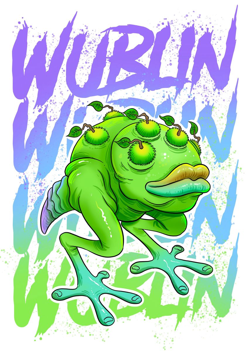 'MY SINGING MONSTERS WUBLIN' Poster, picture, metal print, paint by ...