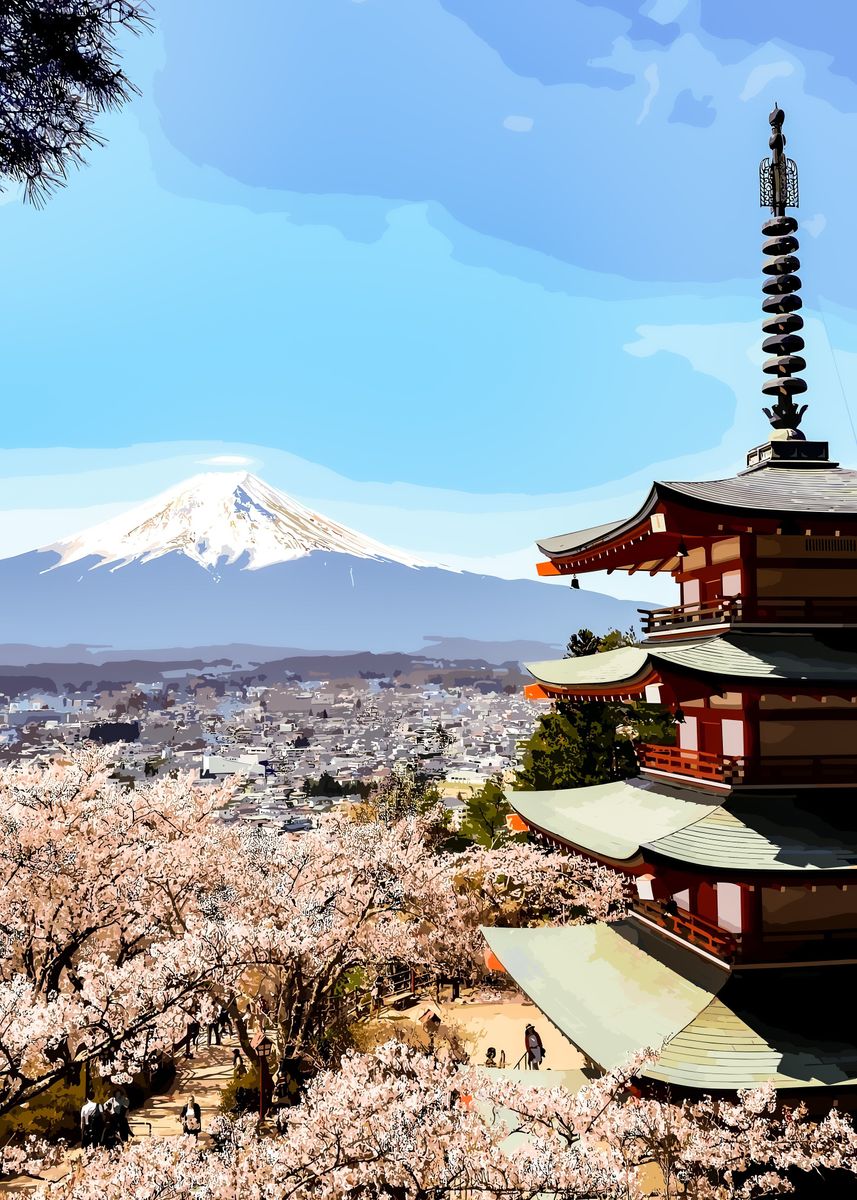 'Japan Beauty' Poster, picture, metal print, paint by Brandon Trust ...