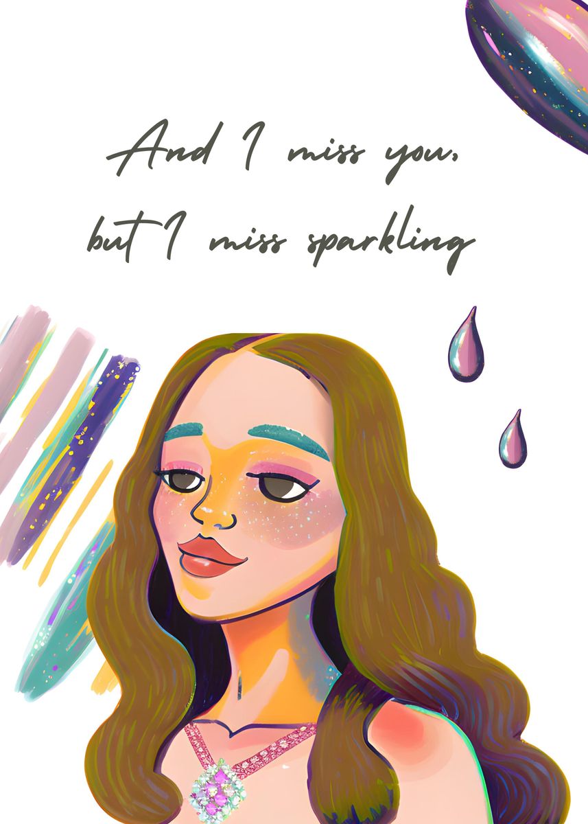 'Sparkling girl' Poster, picture, metal print, paint by Loulou projects ...