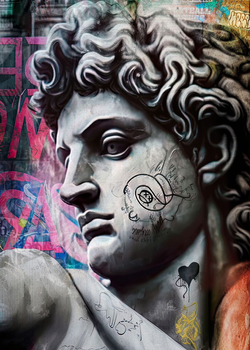 'Street style The David' Poster by MCAshe Art | Displate