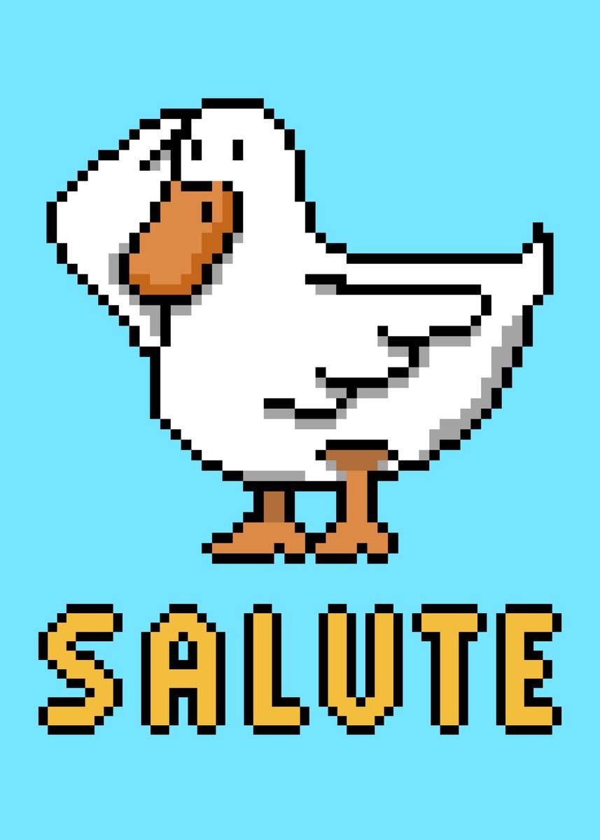 'DUCK SALUTE' Poster by Eki D Surya | Displate