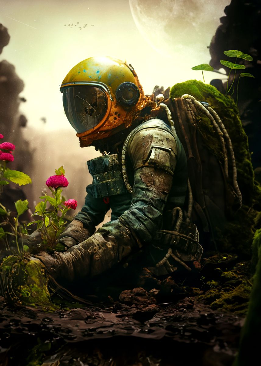 'Final Bloom' Poster, picture, metal print, paint by Nicebleed | Displate