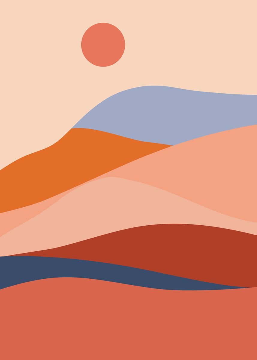 'Mountain Fanatics' Poster by Jeeshine Creative | Displate