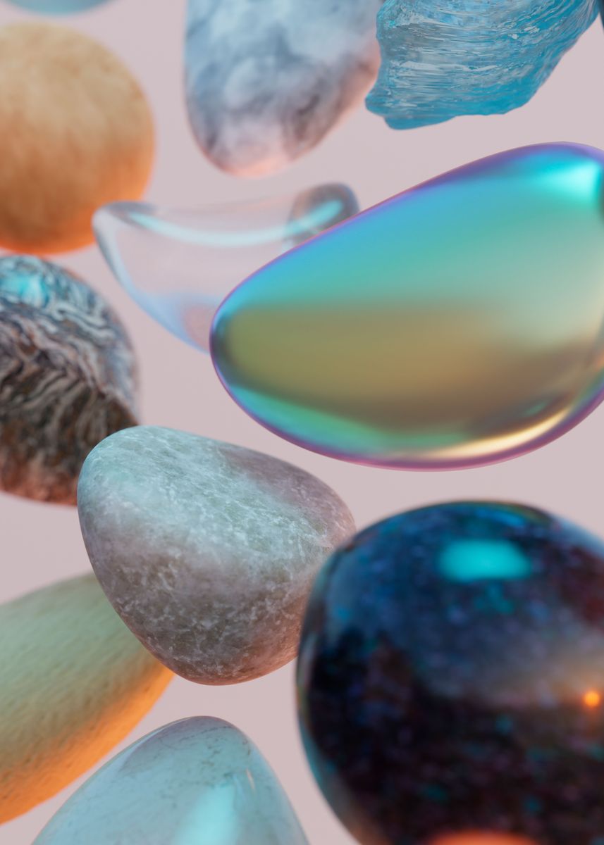 'Aesthetic Forms' Poster, picture, metal print, paint by Nikita ...