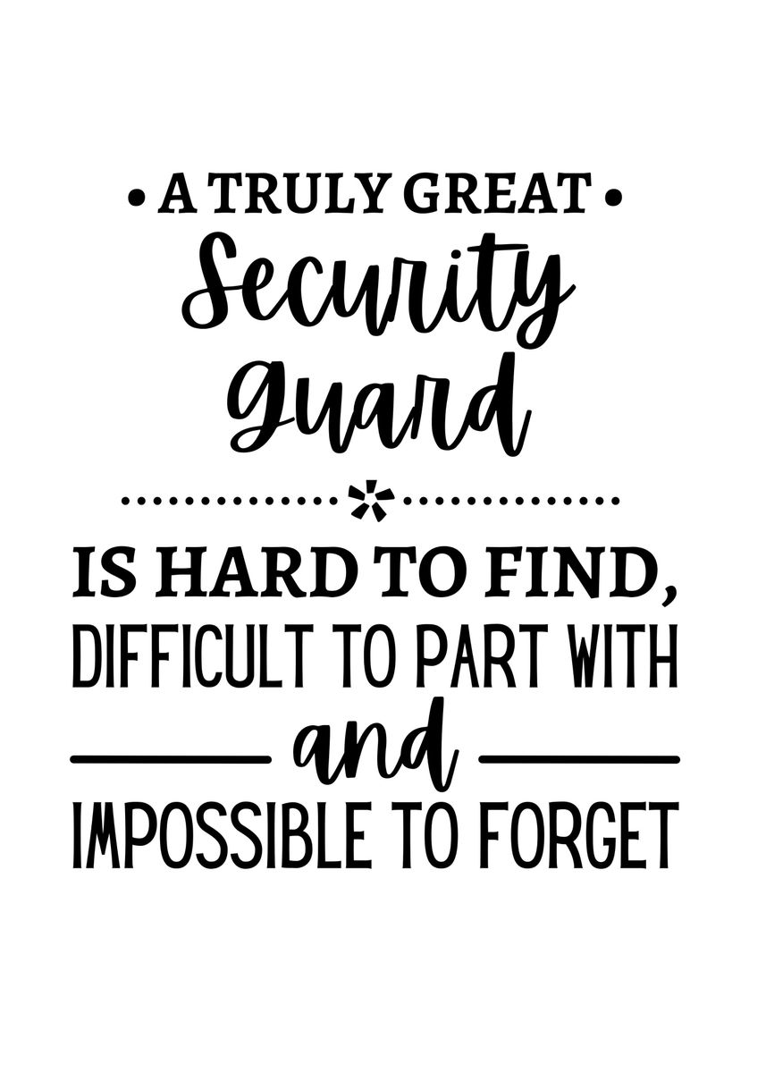 'security guard' Poster, picture, metal print, paint by ISSAM OUARDI ...