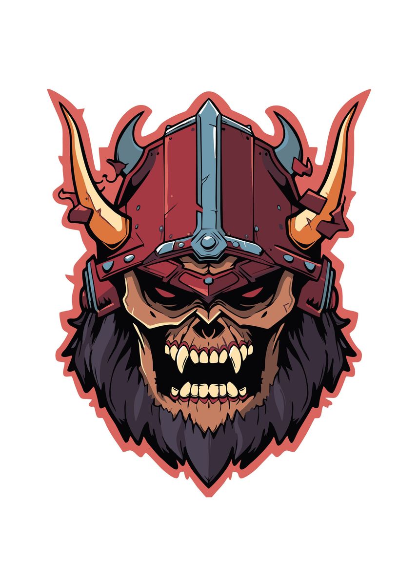 'viking monster' Poster, picture, metal print, paint by Sophia van der ...