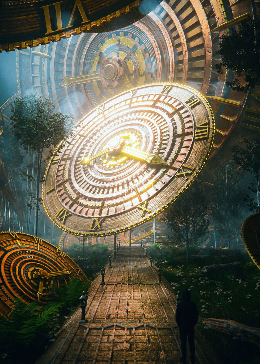 'The Clock End' Poster, picture, metal print, paint by Azadream | Displate