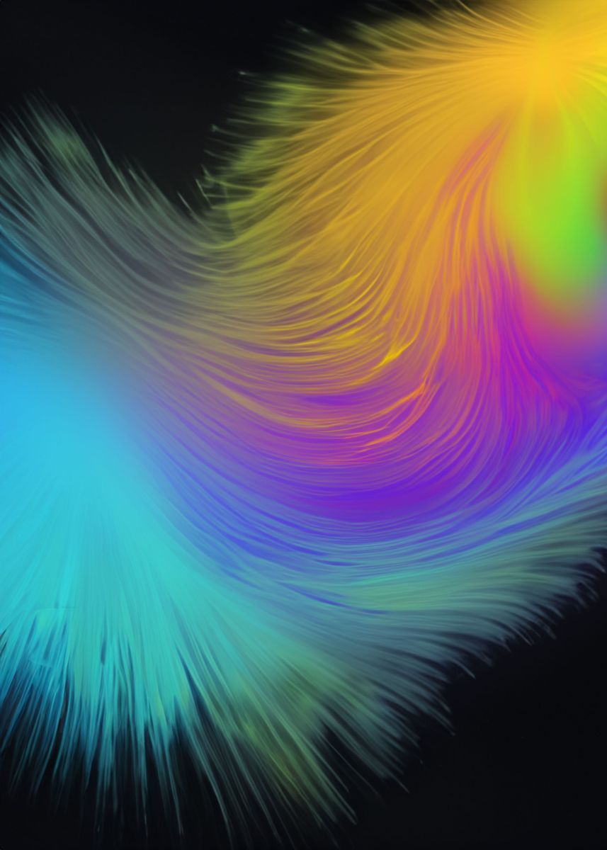 'Abstract Color Splash' Poster, picture, metal print, paint by Andreas ...