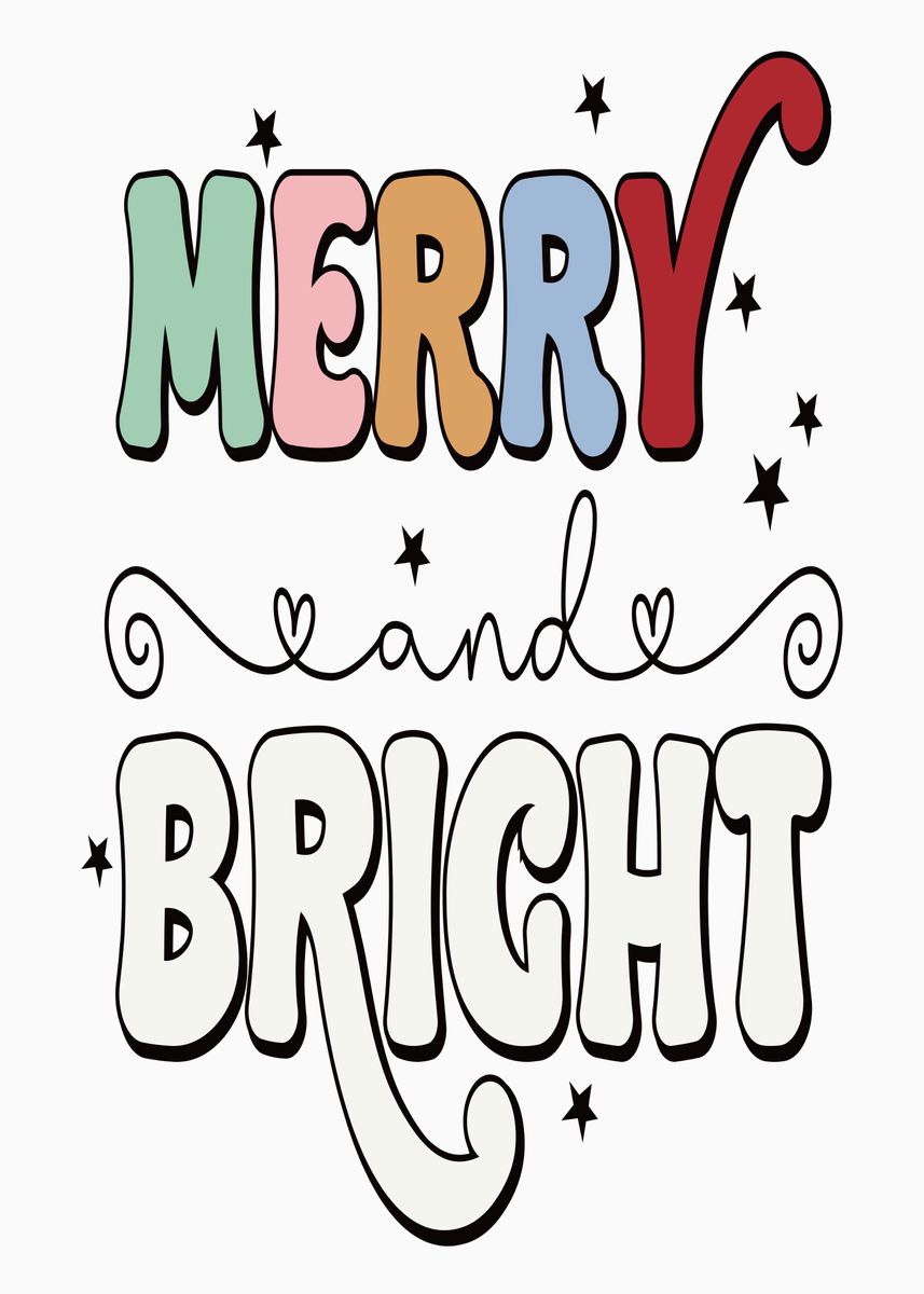 'Funny Christmas Deco' Poster, picture, metal print, paint by Color My ...