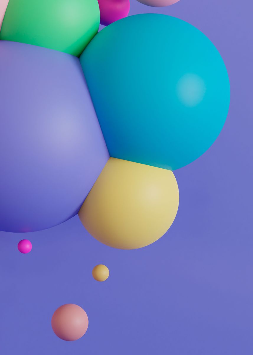 'Aesthetic Forms' Poster, picture, metal print, paint by Nikita ...