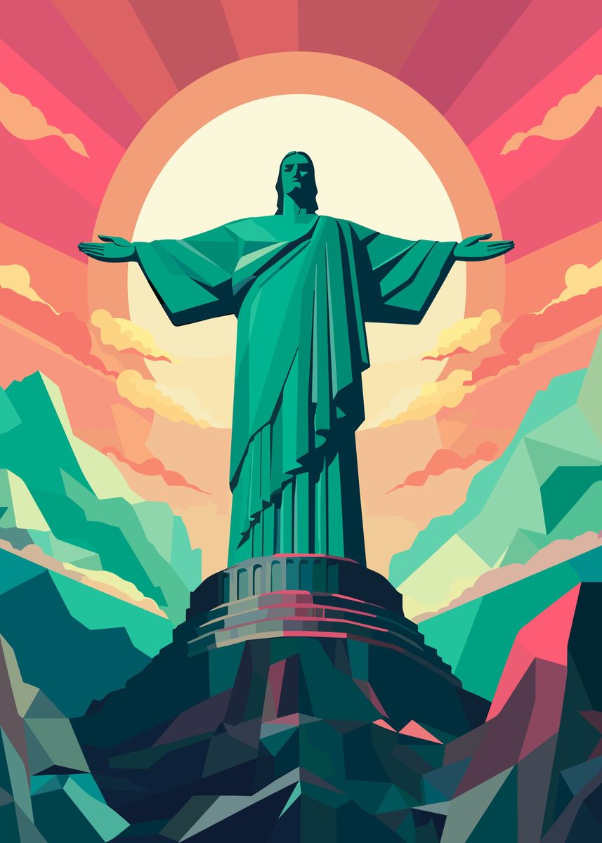 'Christ the Redeemer' Poster, picture, metal print, paint by Wall Art ...