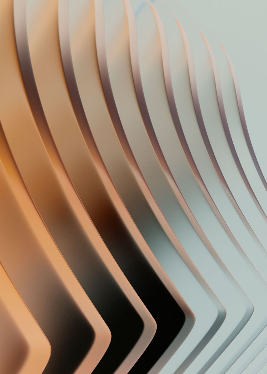 'Aesthetic Forms' Poster, picture, metal print, paint by Nikita ...