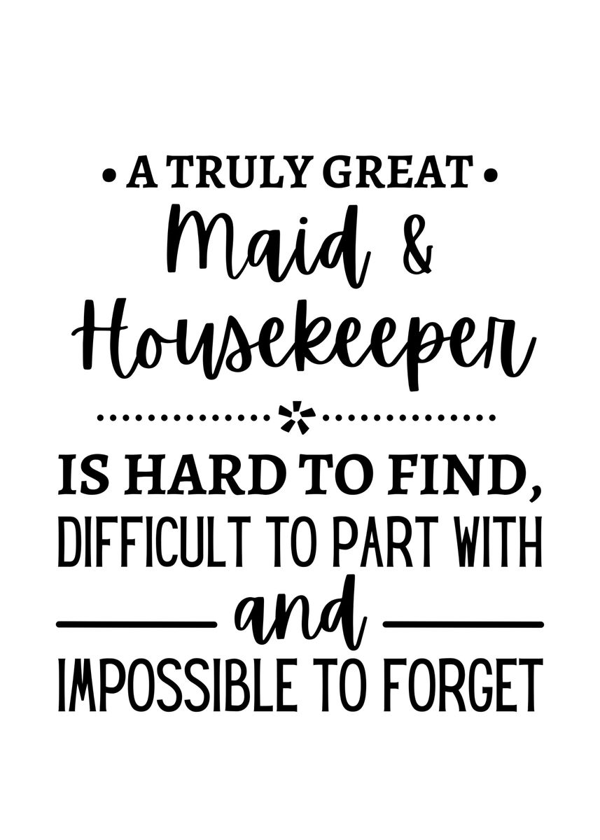 'maid and housekeeper ' Poster, picture, metal print, paint by ISSAM ...