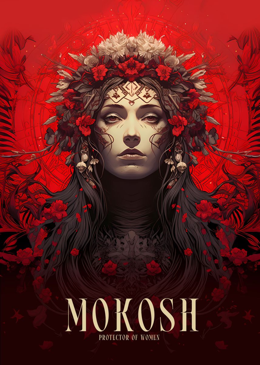 'Mokosh Portrait' Poster, picture, metal print, paint by Posterium Wall ...