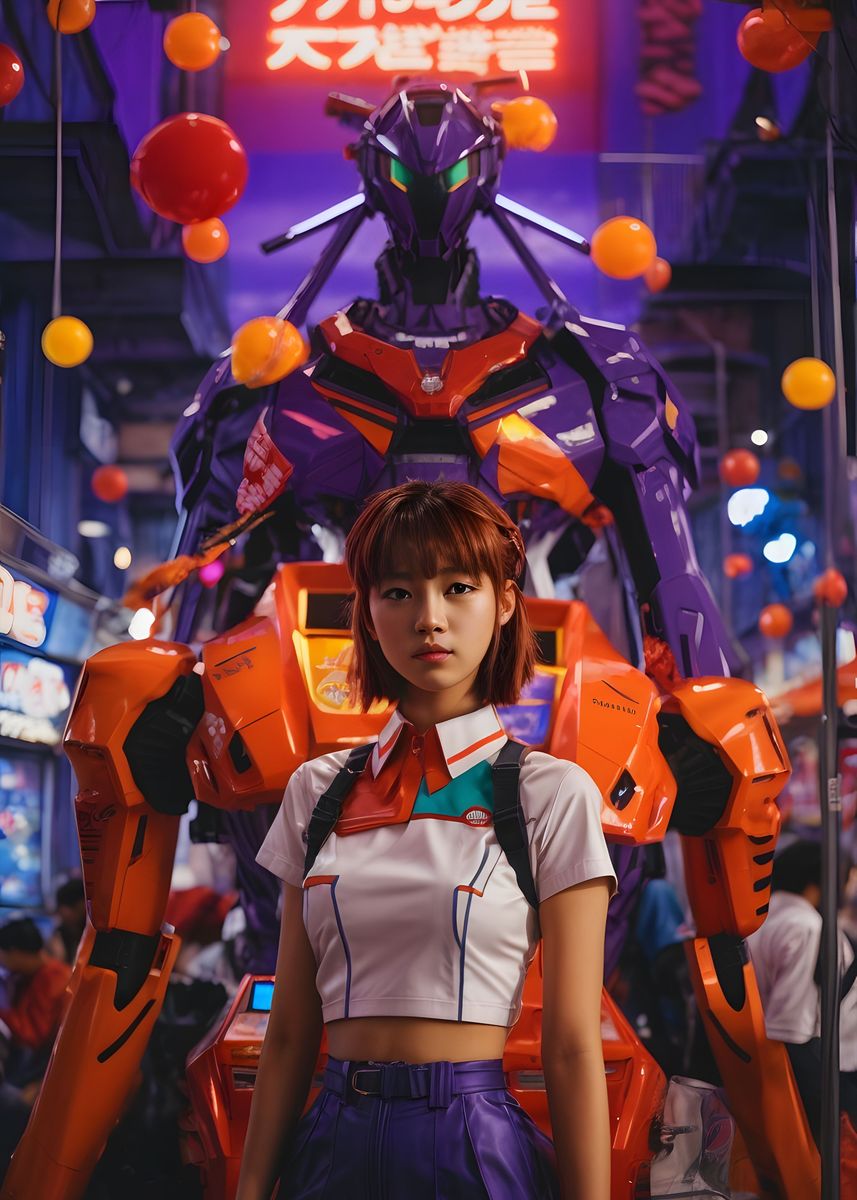 'Anime Girl Future' Poster by Xăm Việt | Displate