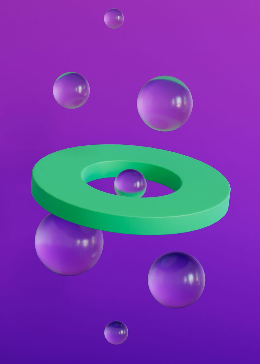 'Aesthetic Forms' Poster, picture, metal print, paint by Nikita ...