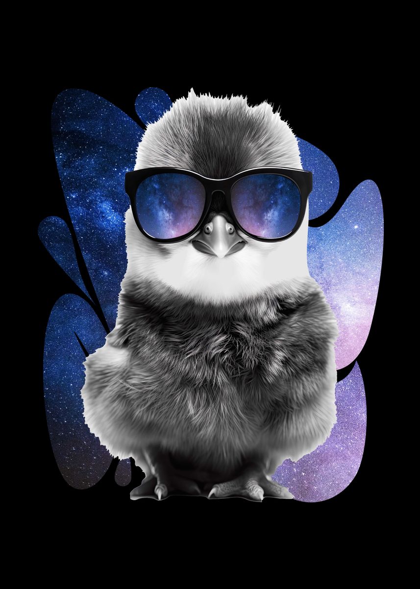 'Cute Galactic Space Chick' Poster by BestPrints | Displate