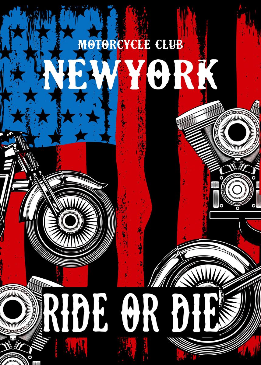 'motorcycle club' Poster, picture, metal print, paint by fathar art ...