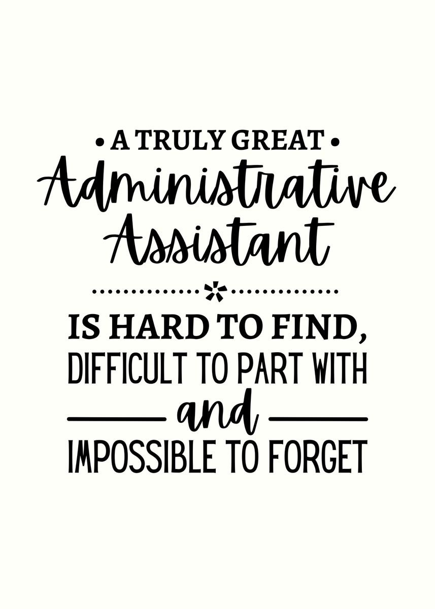 'administrative assistant' Poster, picture, metal print, paint by ISSAM ...