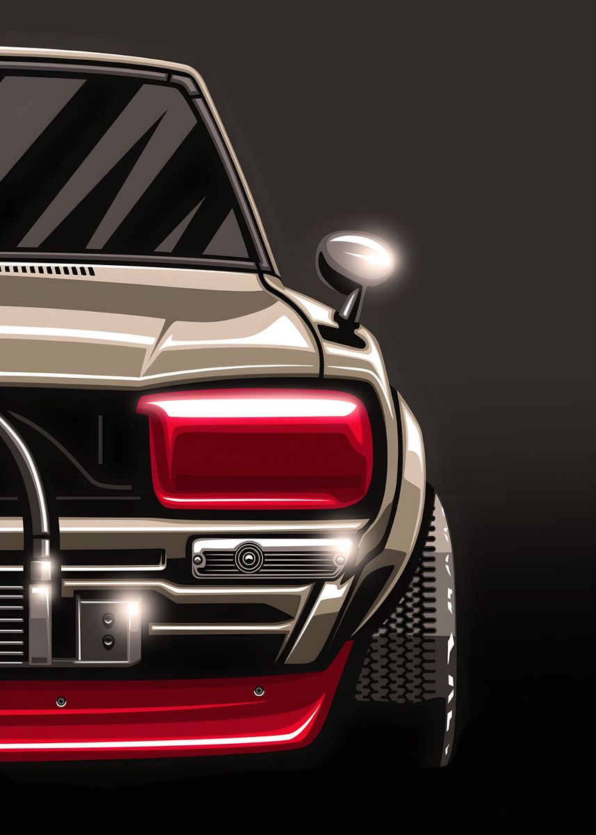'SKYLINE R30 HAKOSUKA' Poster by Nex Project | Displate