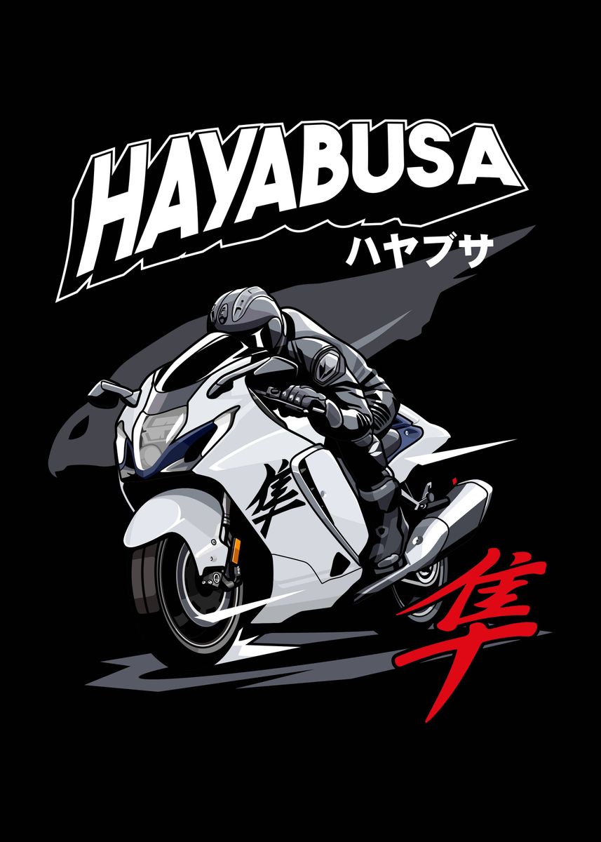 'Suzuki Hayabusa' Poster, picture, metal print, paint by kucingtertawa ...