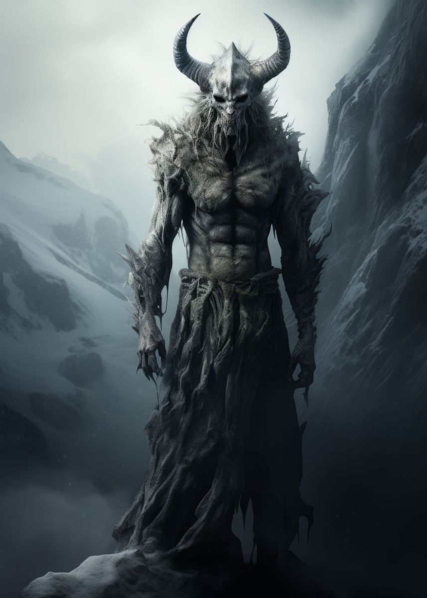 'Mysterious Demon Portrait' Poster, picture, metal print, paint by ...