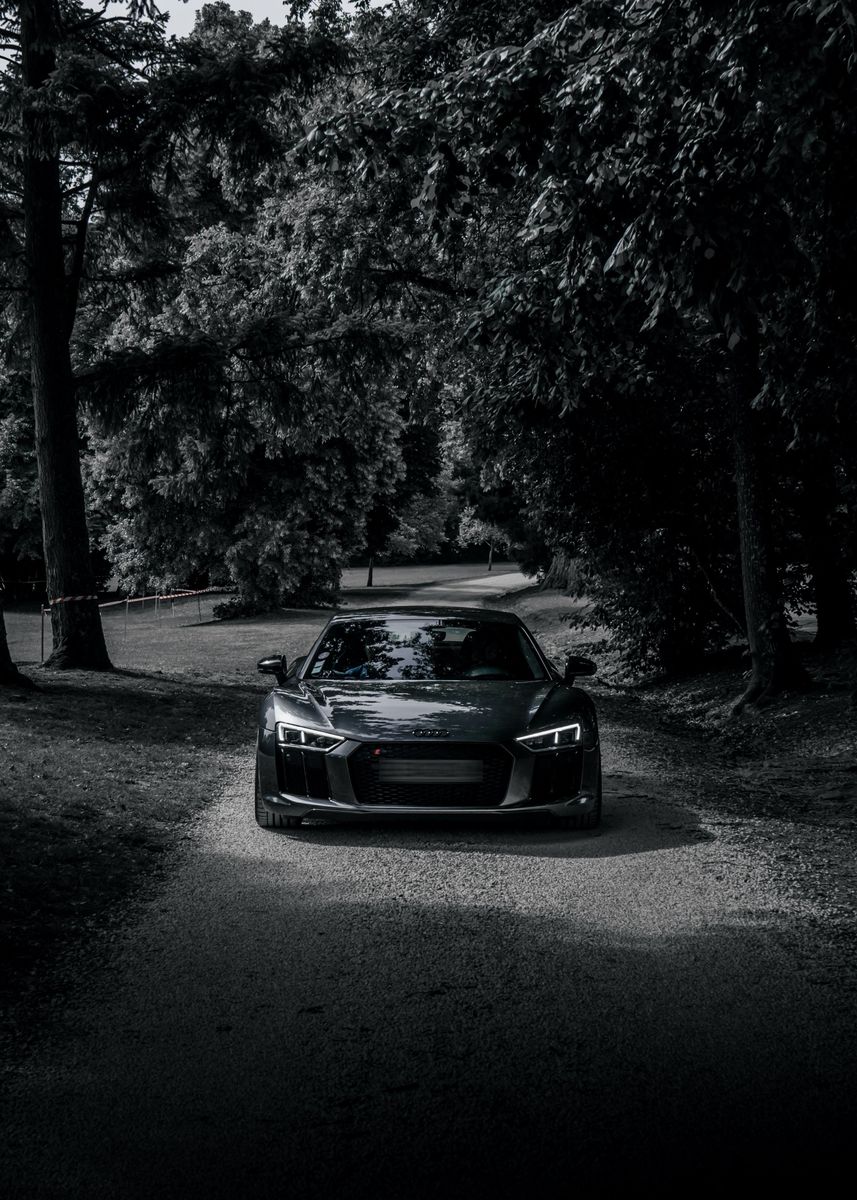 'Black R8 ' Poster, picture, metal print, paint by CMReflections | Displate