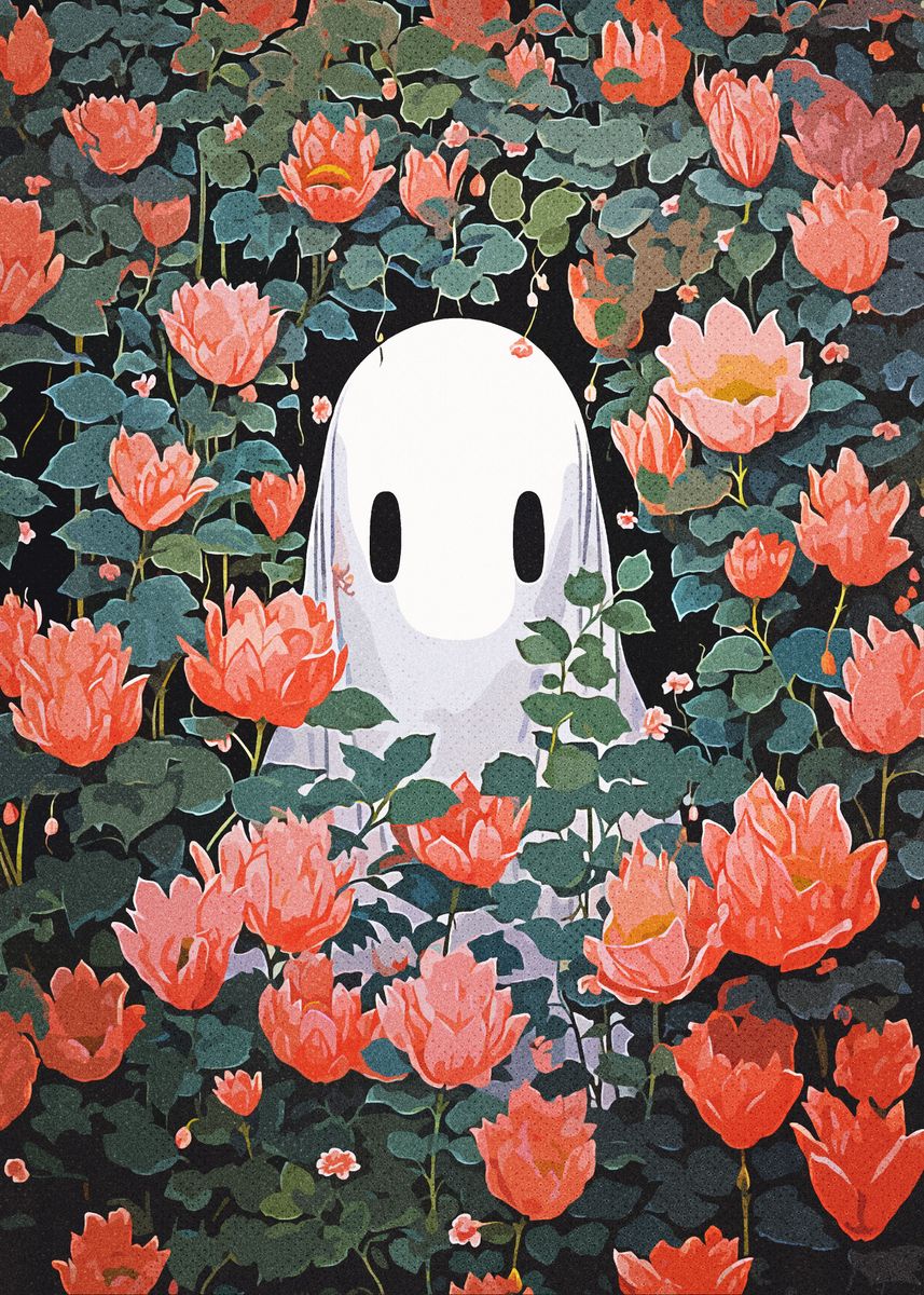 'Ghost Flowers' Poster, picture, metal print, paint by Fachrul Abqary ...