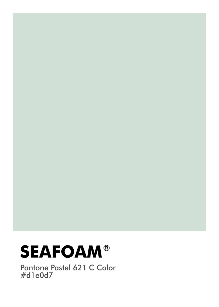 'PANTONE SEAFOAM' Poster by Masahiro Art | Displate