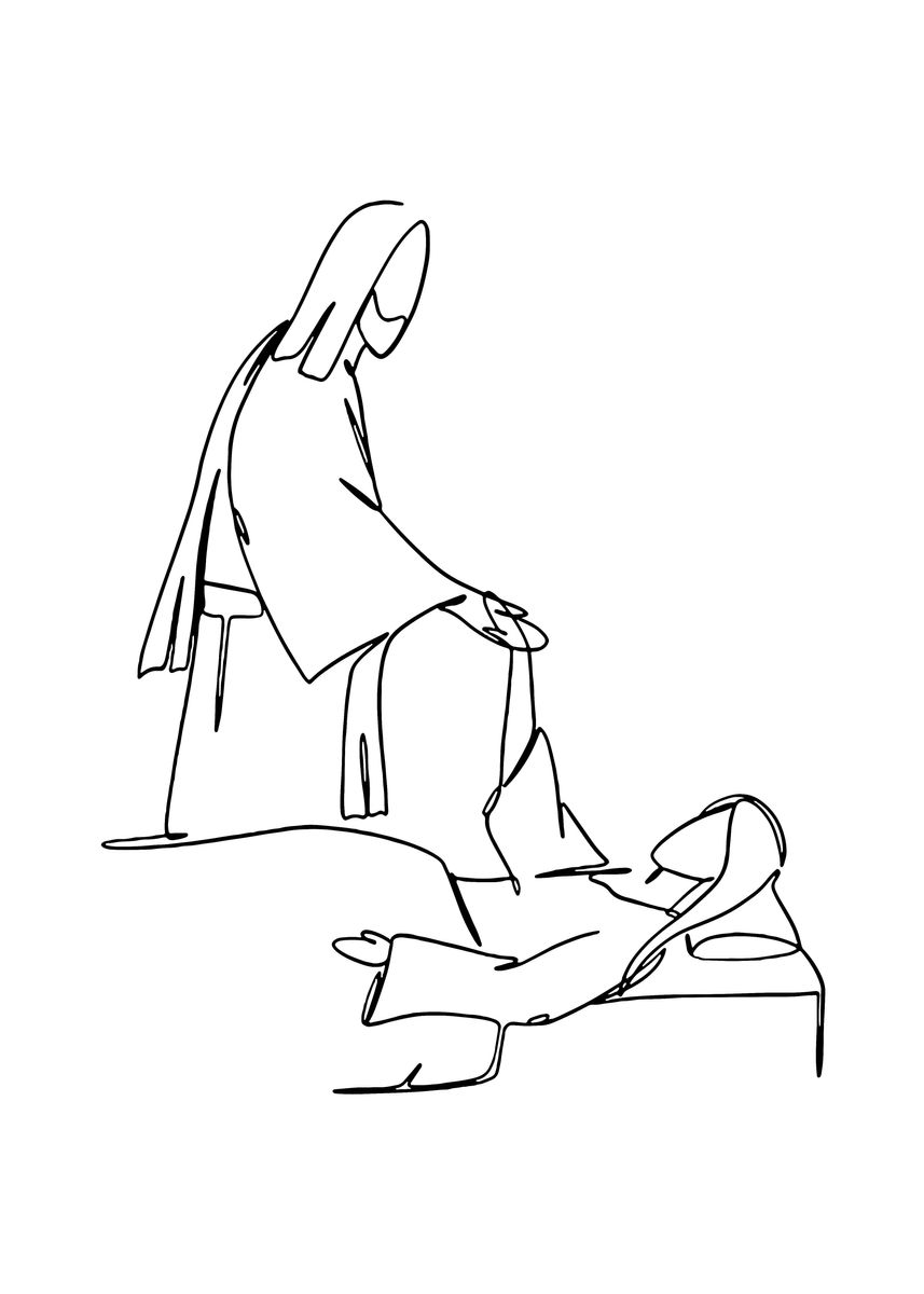 'Jesus Raises A Dead Girl' Poster, picture, metal print, paint by ...