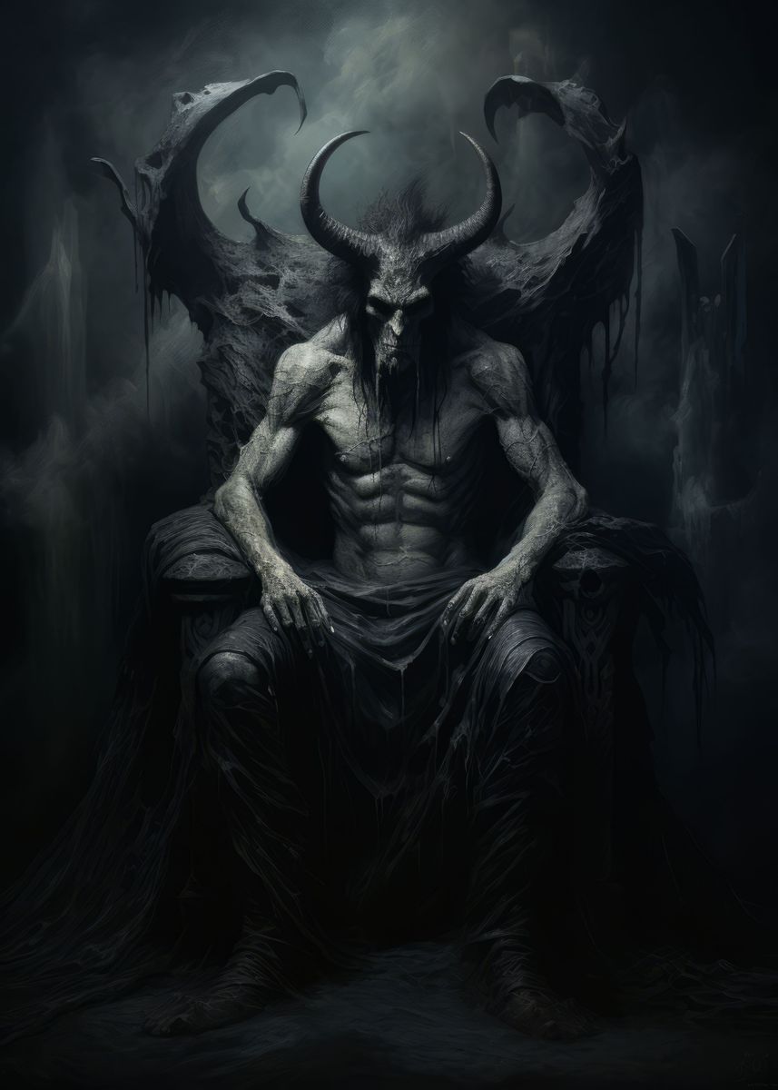 'Mysterious Demon' Poster, picture, metal print, paint by Frank ...