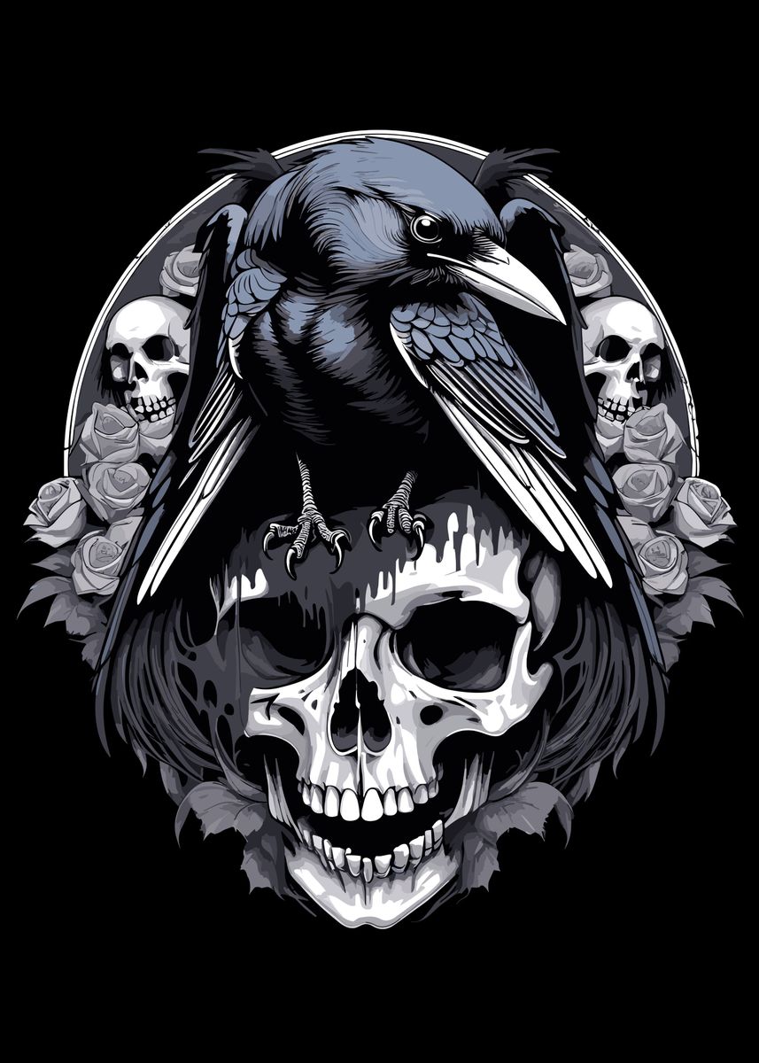 'The Crow' Poster, picture, metal print, paint by Dominustheus | Displate