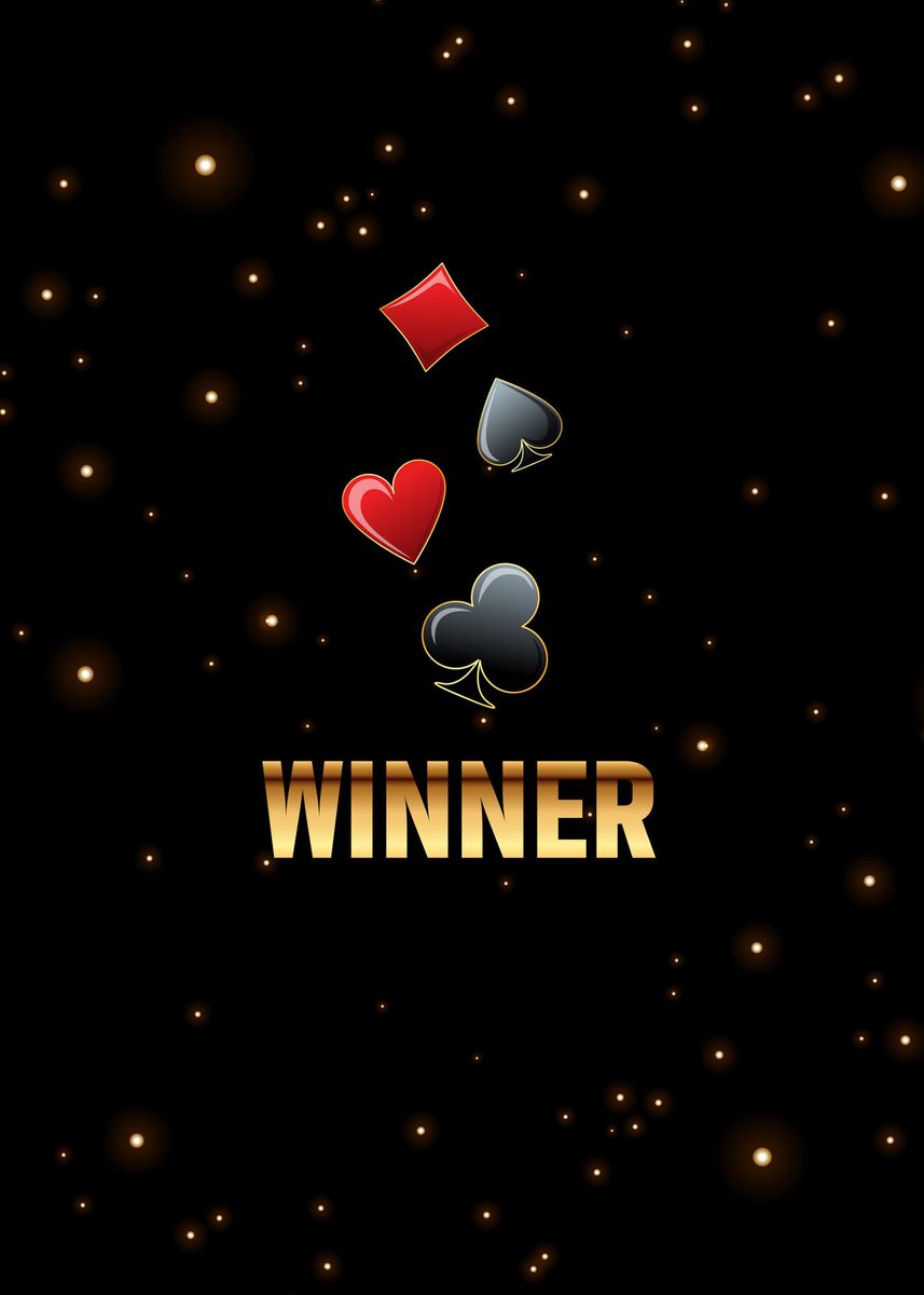 'Winner Game Card' Poster, picture, metal print, paint by achmed ...