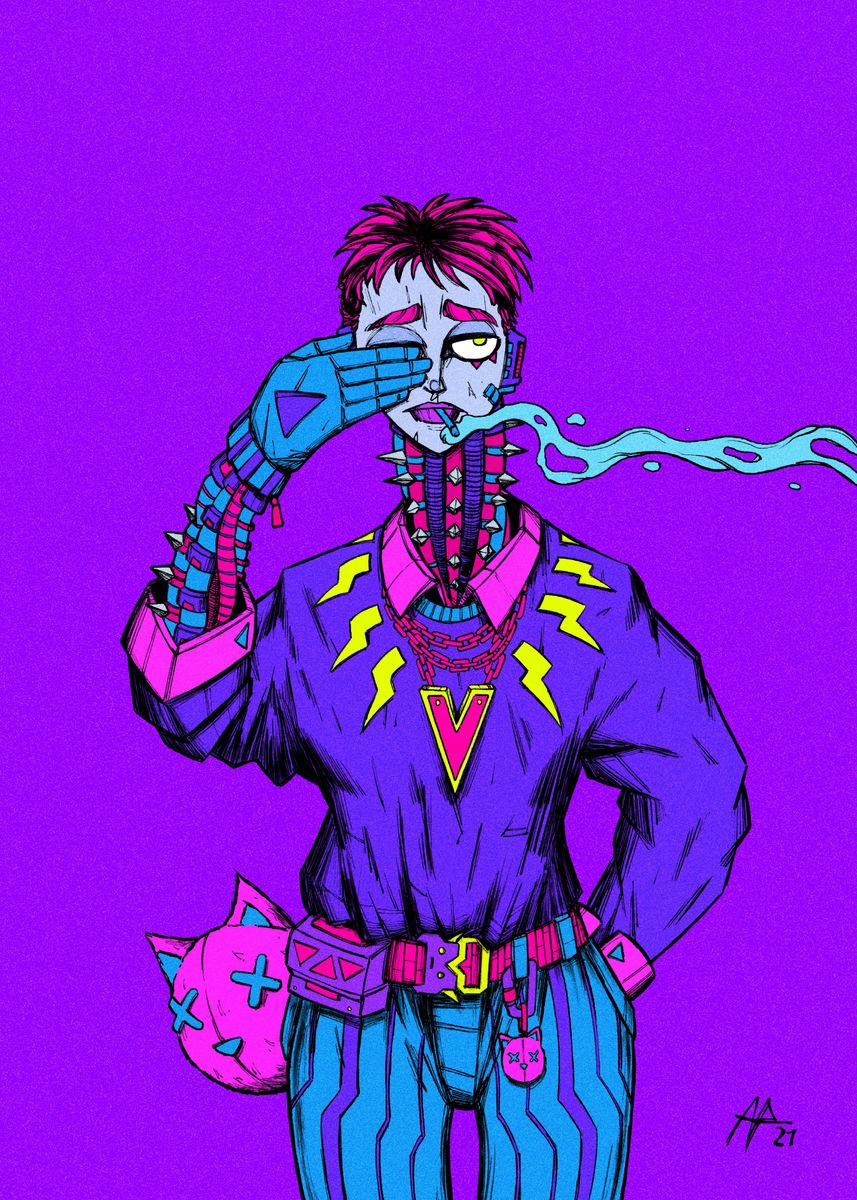 'VOLT' Poster, picture, metal print, paint by Andre Vieira Auer | Displate