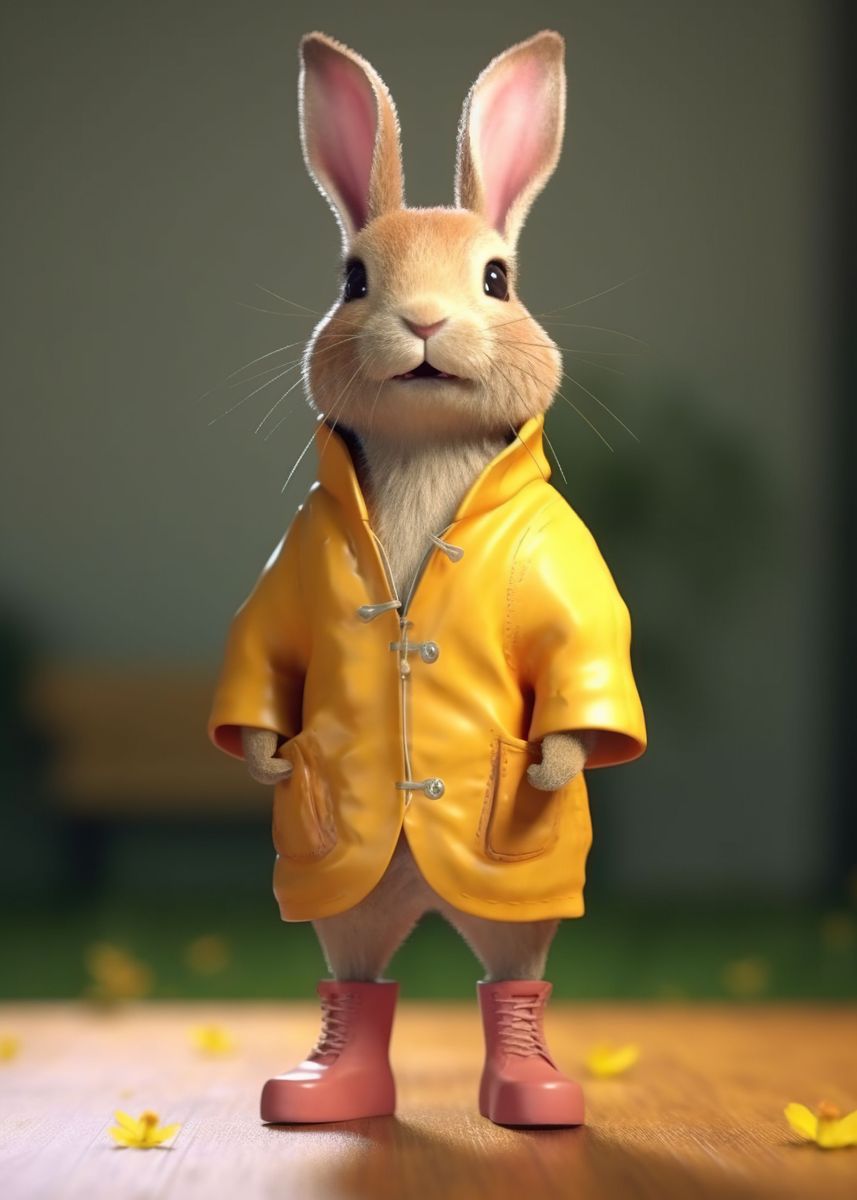 'Boots and Bunnies Decor' Poster, picture, metal print, paint by AMG ...