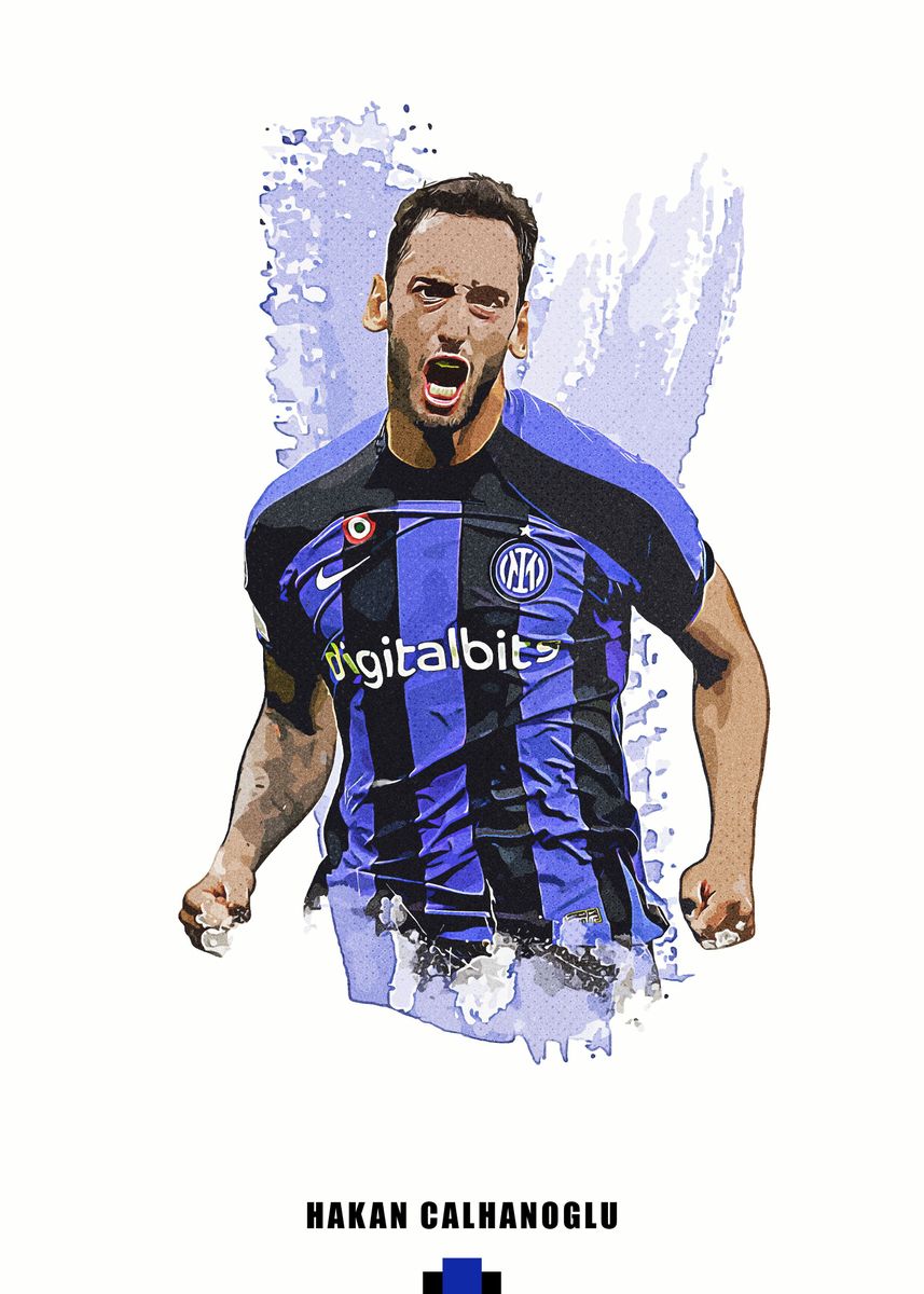 'Calhanoglu Italy football' Poster, picture, metal print, paint by ...