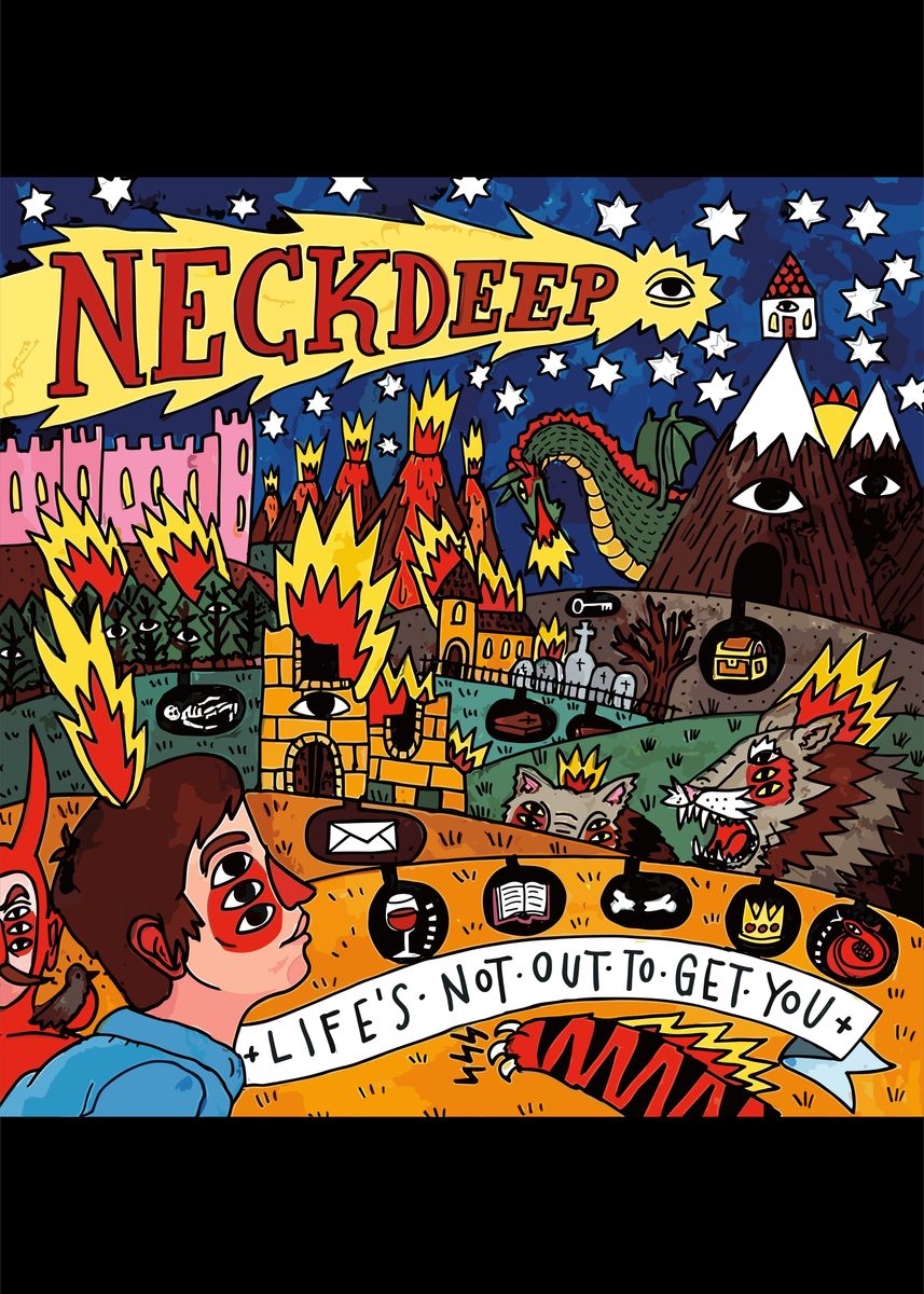 'Neckdeep Pop Punk' Poster, picture, metal print, paint by Hiruka ...
