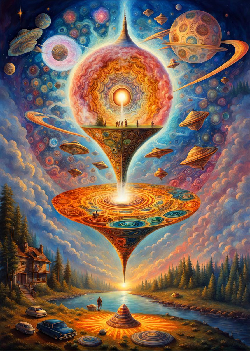 'Astro Spinning Top' Poster, picture, metal print, paint by Paint ...