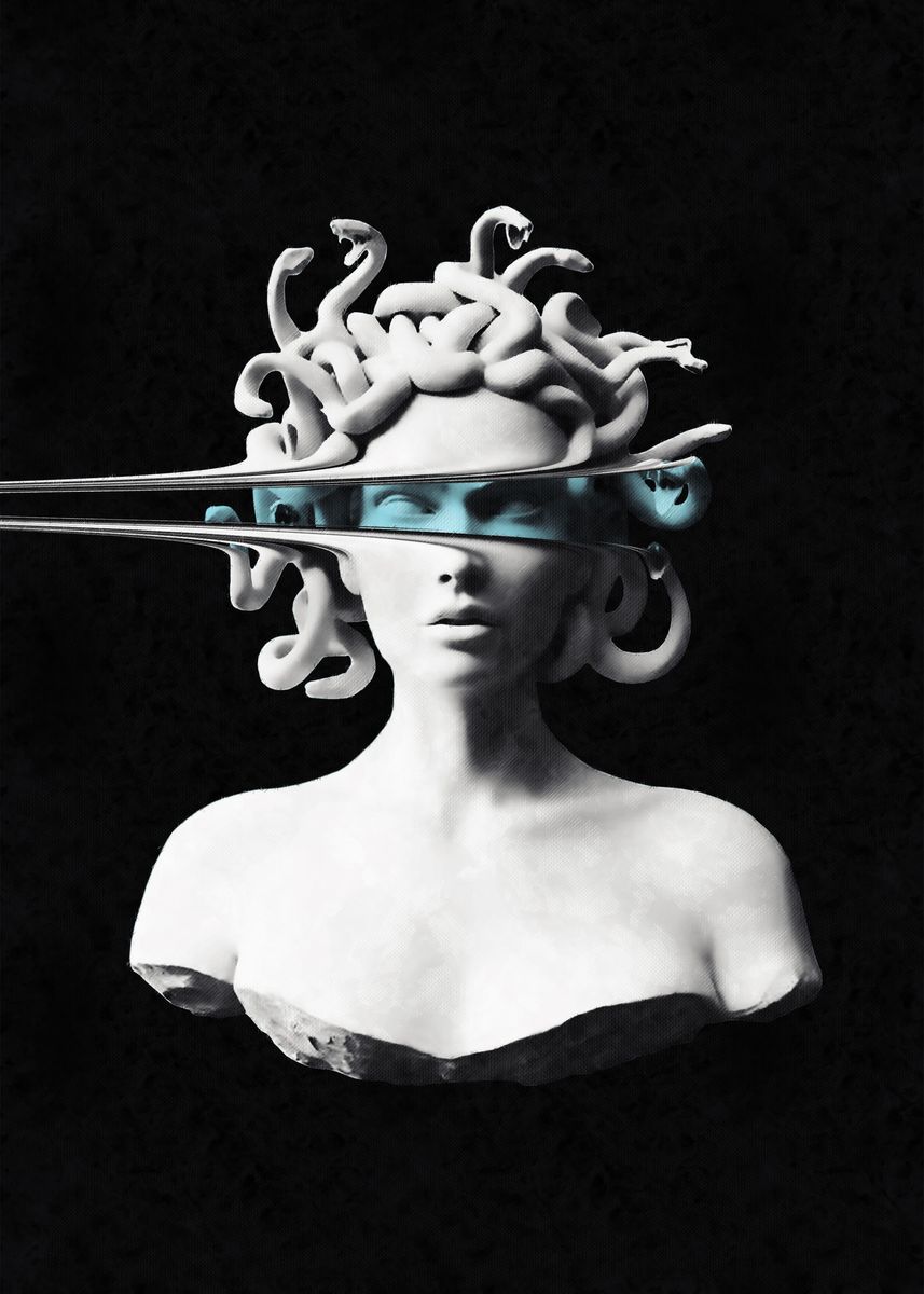 'Portrait of Medusa' Poster, picture, metal print, paint by Underdott ...