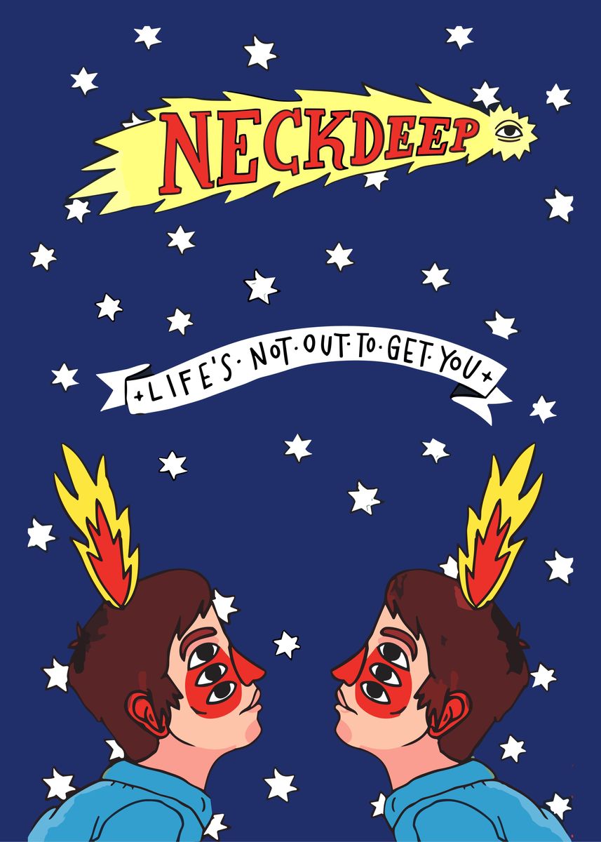 'Neckdeep Pop Punk' Poster, picture, metal print, paint by Hiruka ...