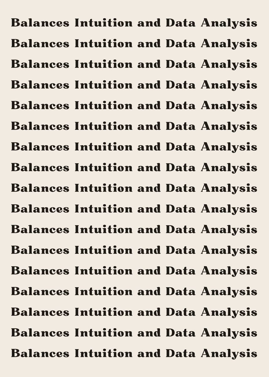 'Balances Intuition ' Poster, picture, metal print, paint by Denis ...