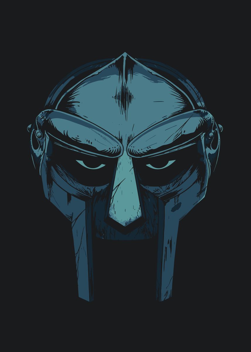 'MF DOOM RAPPER MUSIC RAP' Poster, picture, metal print, paint by ...